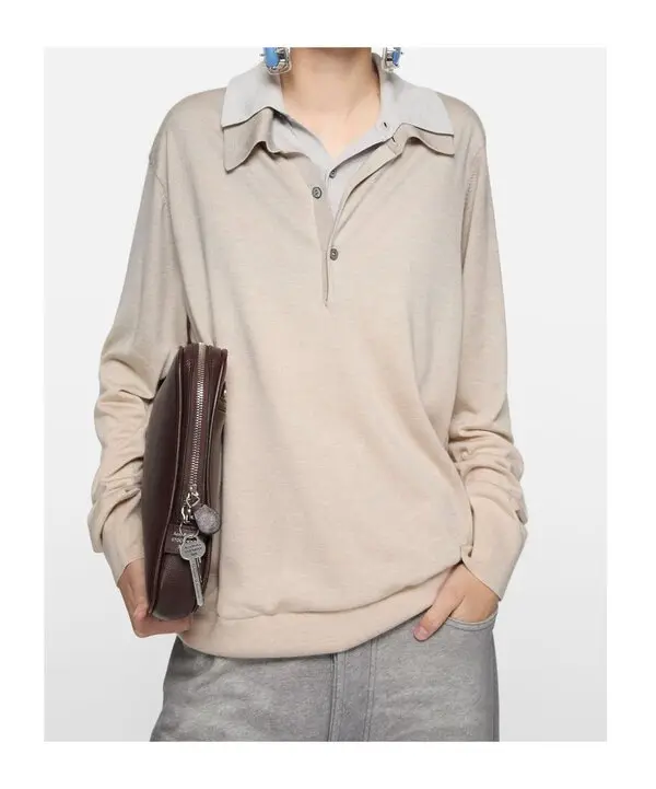 Acne Studios Double-layered Collar Knitwear