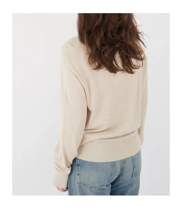 Acne Studios Long-sleeved Layered Jumper - Beige/gray