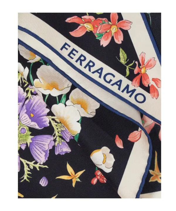 FERRAGAMO Printed Silk Bandeau
