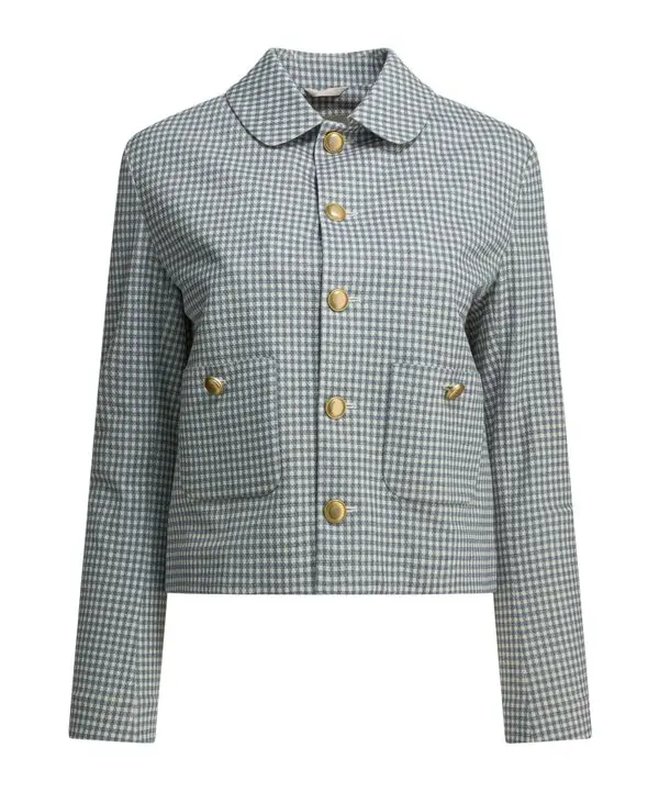 CIRCOLO 1901 Gingham Button-front Jacket