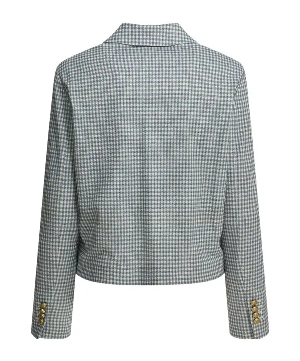CIRCOLO 1901 Gingham Button-front Jacket