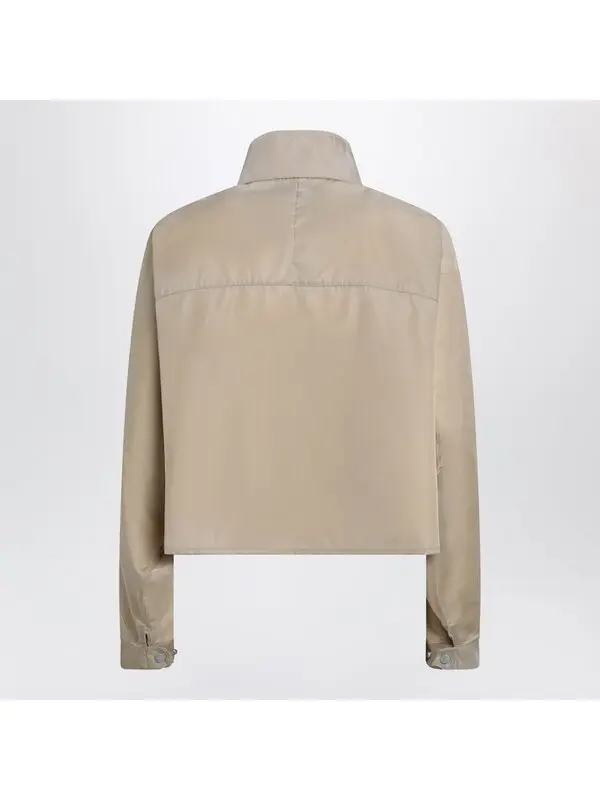 Prada Washed Re-nylon Jacket - Camel Brown