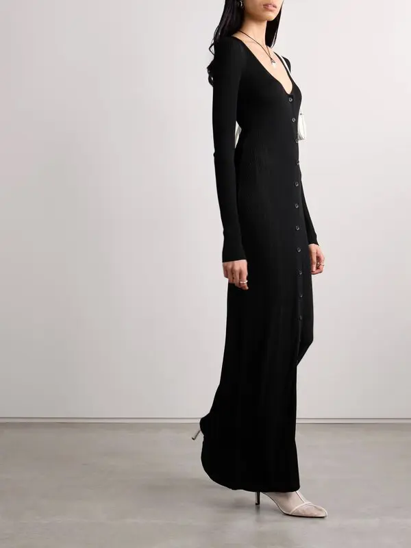 Proenza Schouler Athena Ribbed Knit Maxi Dress