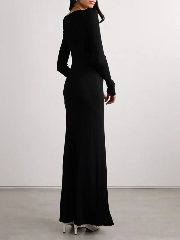 Proenza Schouler Athena Ribbed Knit Maxi Dress