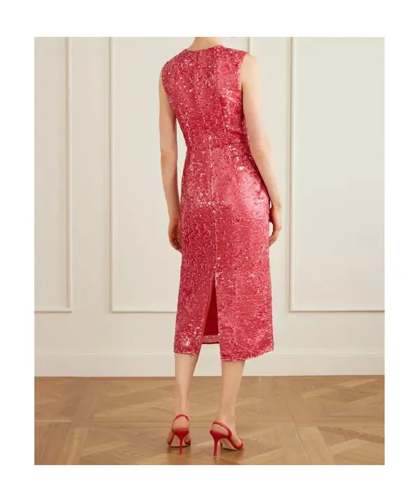 Erdem Sequined Dress With Crystal Embellishments