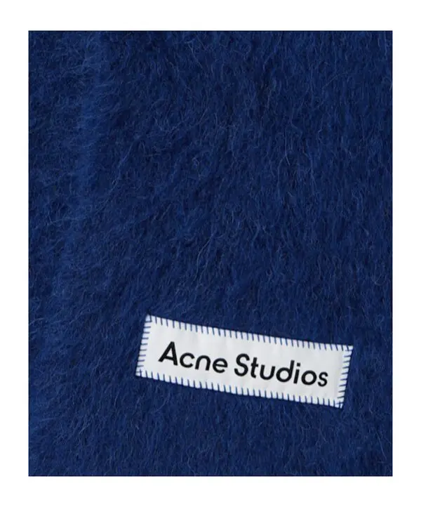 Acne Studios Dip Dye Alpaca Blend Scarf - Blue