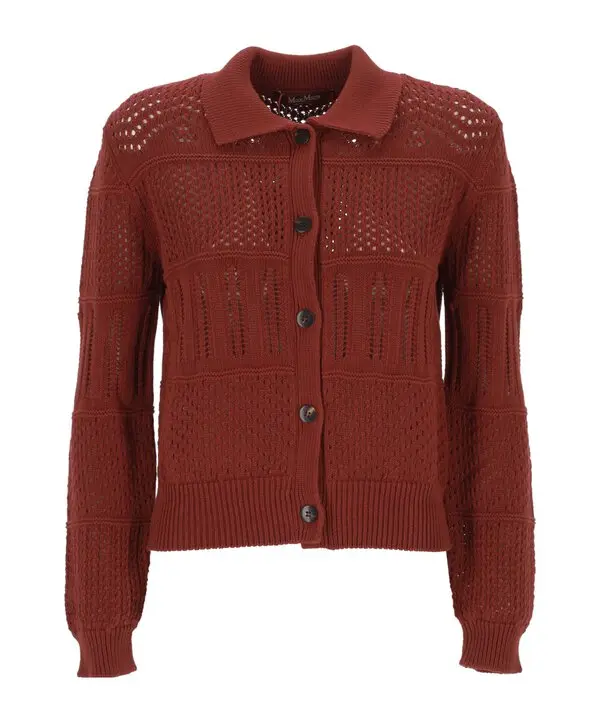 Max Mara Long-sleeved Collared Knitwear