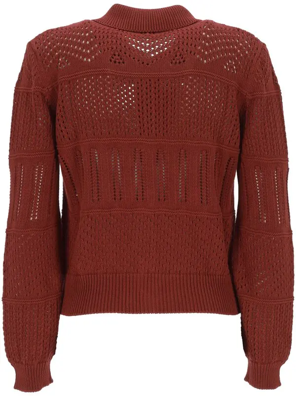 Max Mara Long-sleeved Collared Knitwear