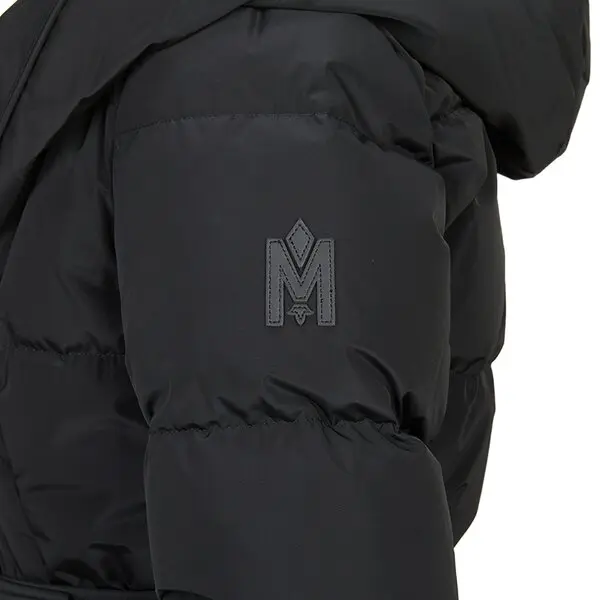 Mackage Long-sleeved Quilted Down Jacket With Belt