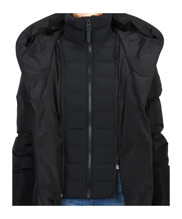 Mackage Long-sleeved Quilted Down Jacket With Belt