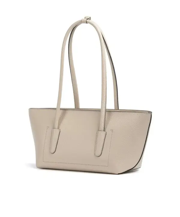 COCCINELLE Logo Printed Shoulder Bag - Nude