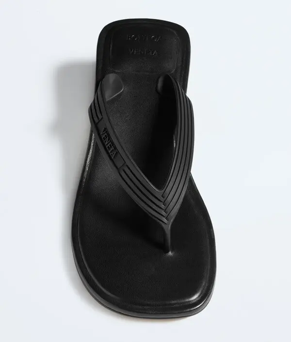 Bottega Veneta Sampieri Thong Sandals - Black