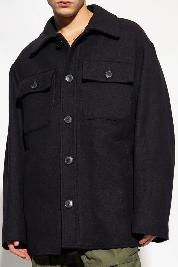 Dries Van Noten Long-sleeved Collared Casual Jacket