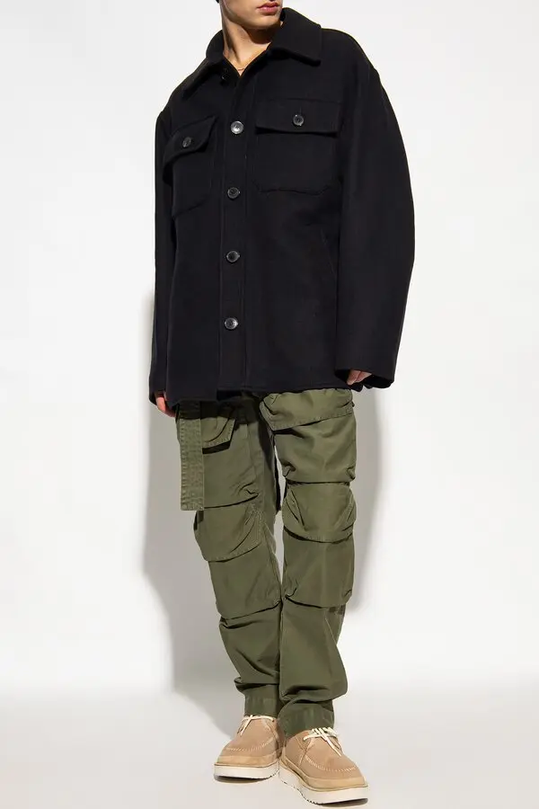 Dries Van Noten Long-sleeved Collared Casual Jacket
