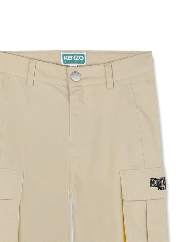 Kenzo Logo-embroidered Cargo Trousers