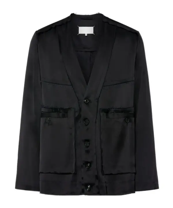 MAISON MARGIELA Patchwork Satin Jacket