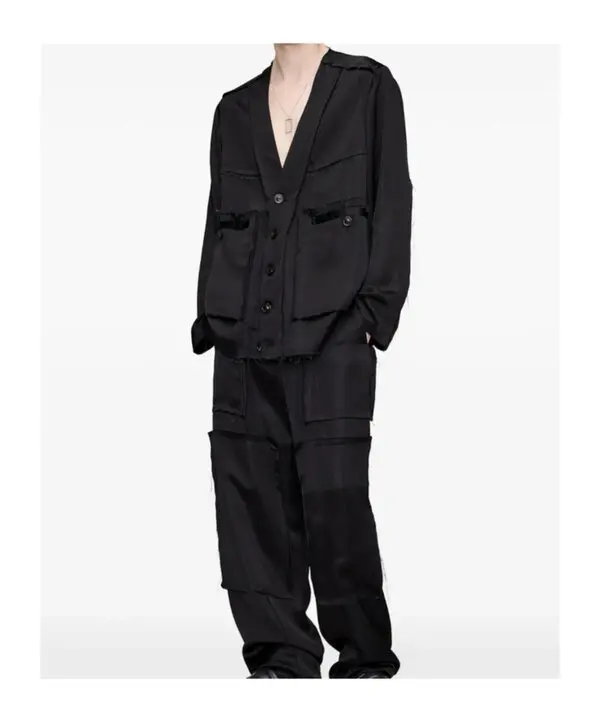 MAISON MARGIELA Patchwork Satin Jacket