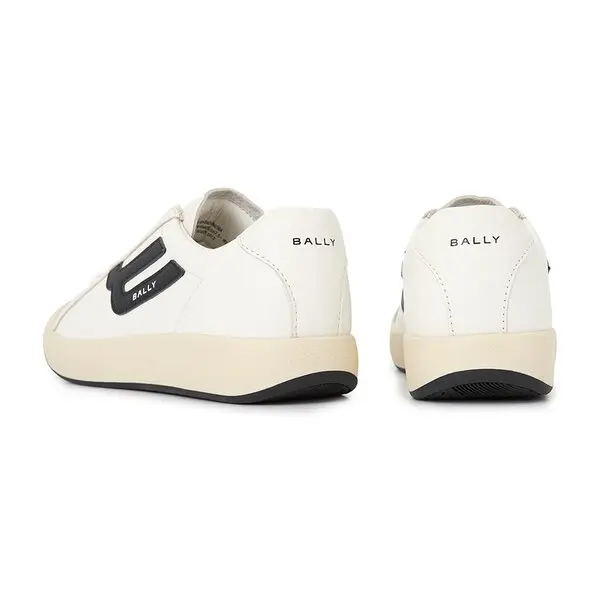 Bally Low-top Round-toe Sneakers With "competition" Detailing - White