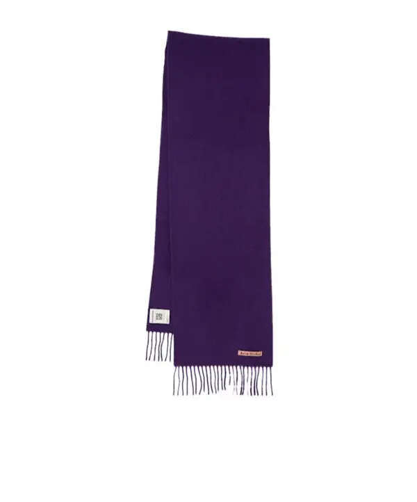Acne Studios Skinny Wool Scarf - Blue