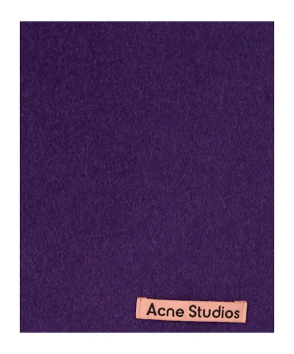 Acne Studios Skinny Wool Scarf - Blue