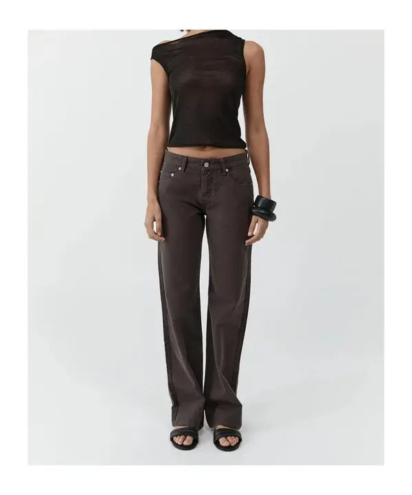 ST. AGNI Belt Loop Jeans - Taupe