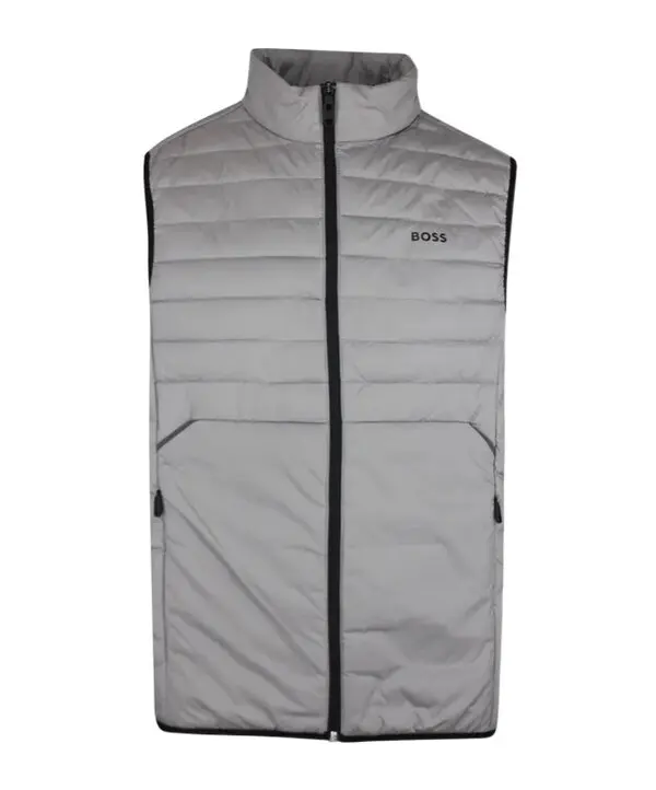 Hugo Boss Quilted Sleeveless Gilet - Grey