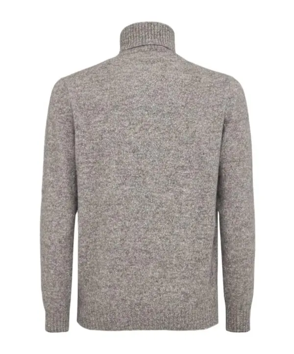 Brunello Cucinelli Alpaca Blend Knit Turtleneck Sweater - Gray