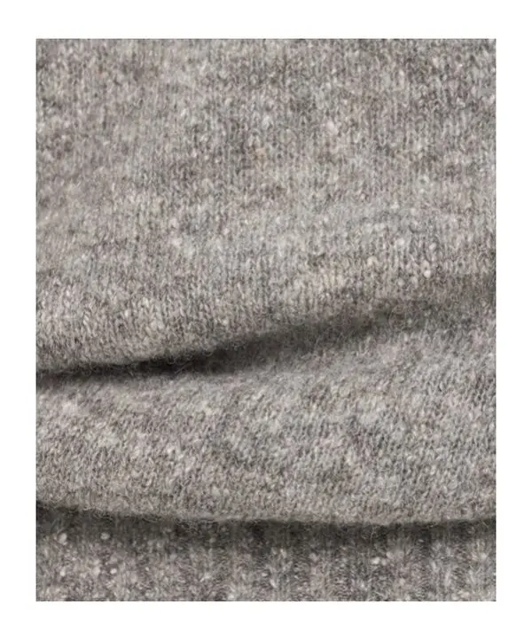 Brunello Cucinelli Alpaca Blend Knit Turtleneck Sweater - Gray