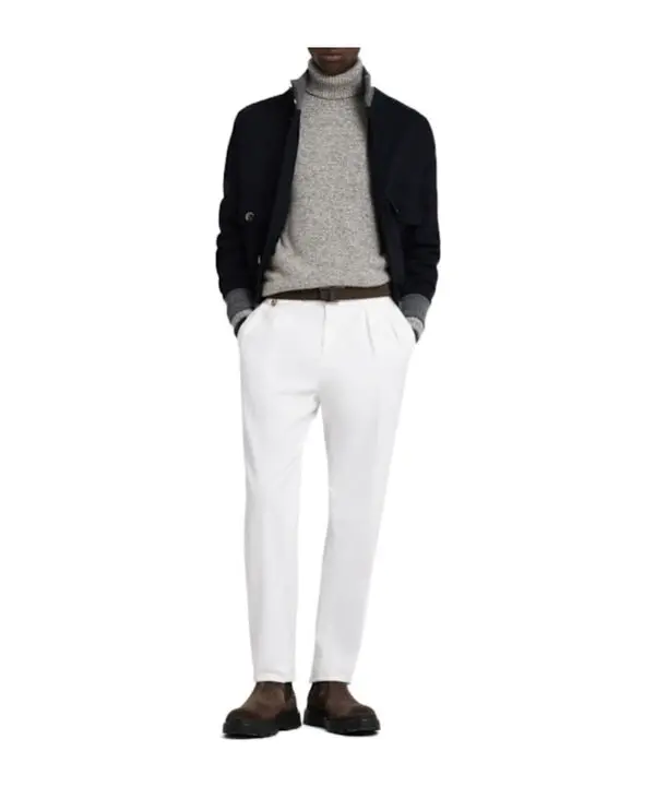 Brunello Cucinelli Alpaca Blend Knit Turtleneck Sweater - Gray