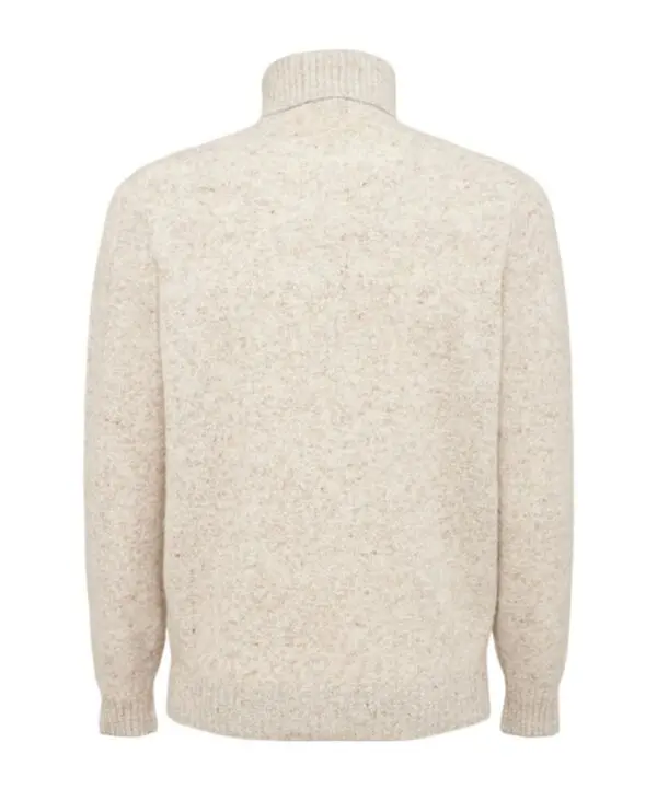 Brunello Cucinelli Alpaca Blend Knit Turtleneck Sweater - Gray