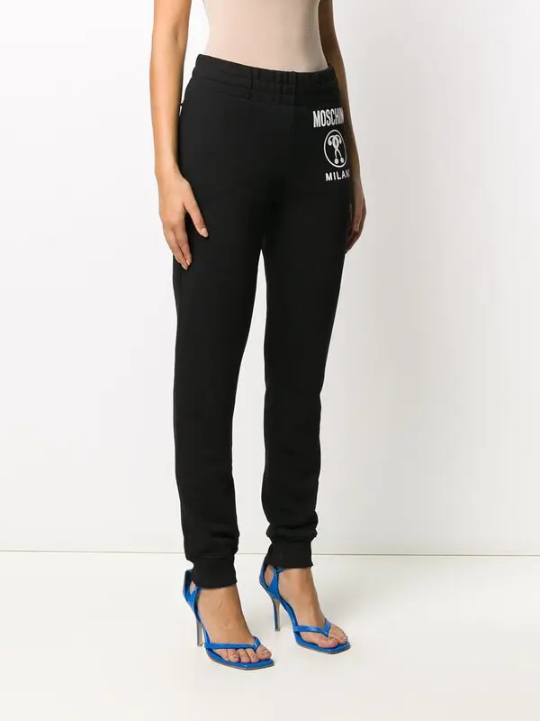 Moschino Printed Joggers - Black