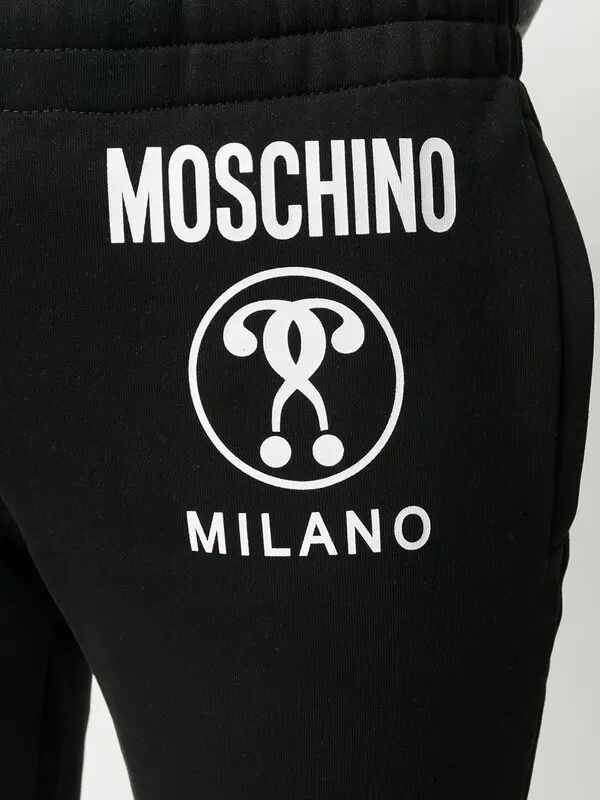 Moschino Printed Joggers - Black