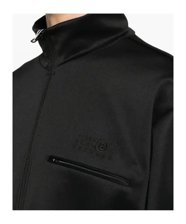 MAISON MARGIELA Logo Embroidered High-neck Sweatshirt