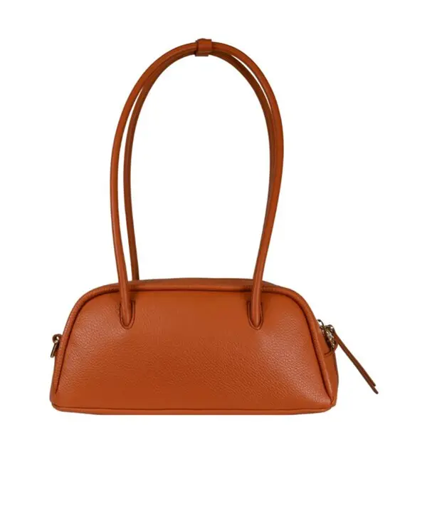 COCCINELLE Logo-lettering Zipped Shoulder Bag - Brown