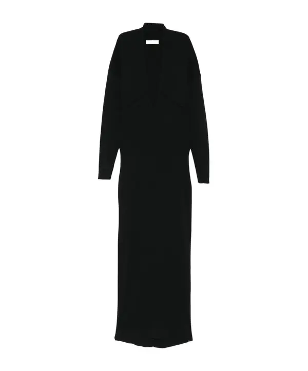 ENTIRE STUDIOS V-neck Maxi Dress - Black
