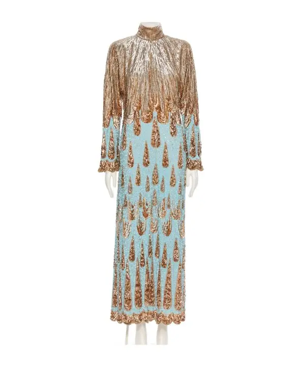 Valentino Garavani Embellished Long Sleeve Dress