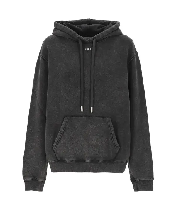 Off-White Logo Printed Drawstring Hoodie