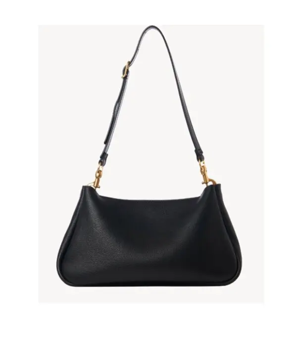Chloé Marcie Quilted Detail Shoulder Bag - Black