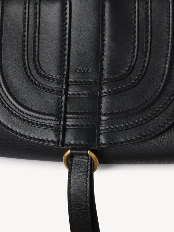 Chloé Marcie Quilted Detail Shoulder Bag - Black