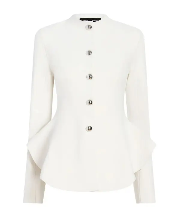Proenza Schouler Dasha Buttoned Jacket - White
