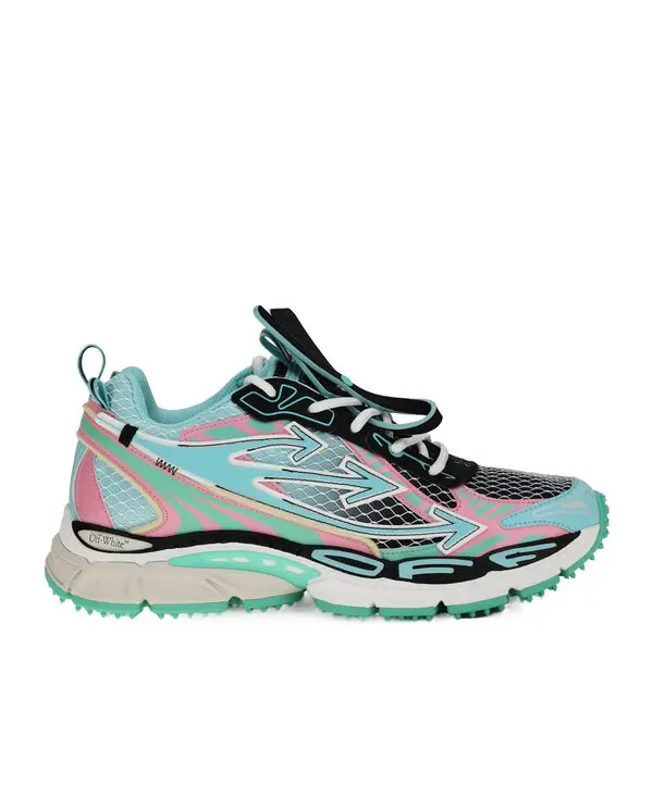 Off-White Be Right Back" Fishnet Lace-up Sneakers - Multicolor