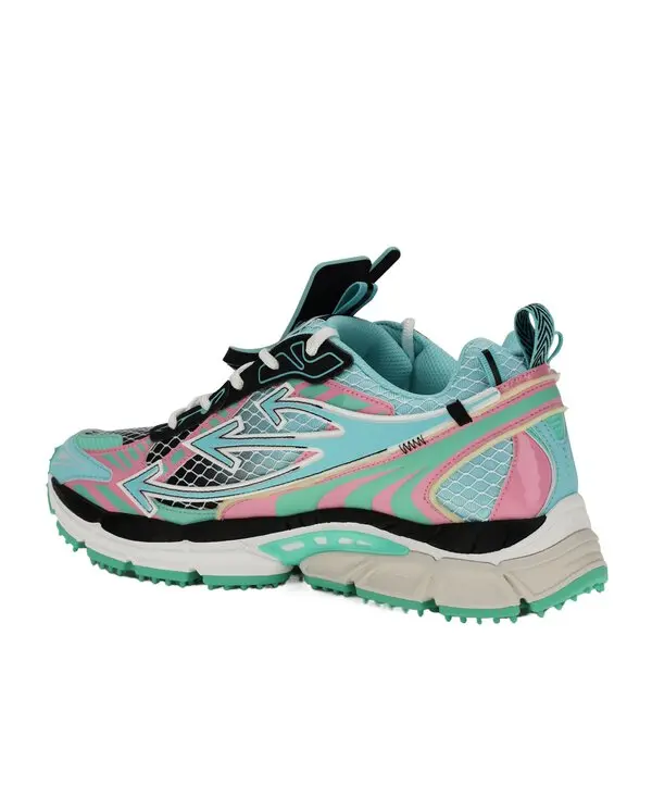 Off-White Be Right Back" Fishnet Lace-up Sneakers - Multicolor