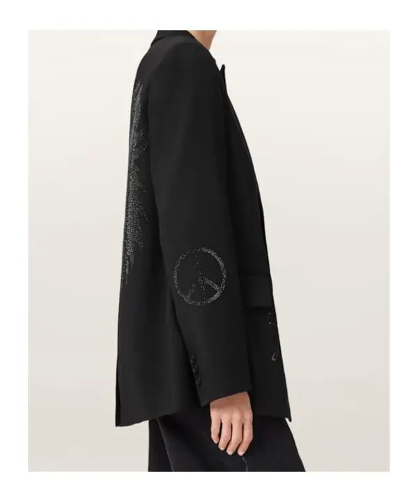 ALLSAINTS Ottie Embellished Single-breasted Blazer
