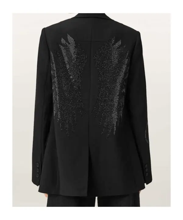 ALLSAINTS Ottie Embellished Single-breasted Blazer