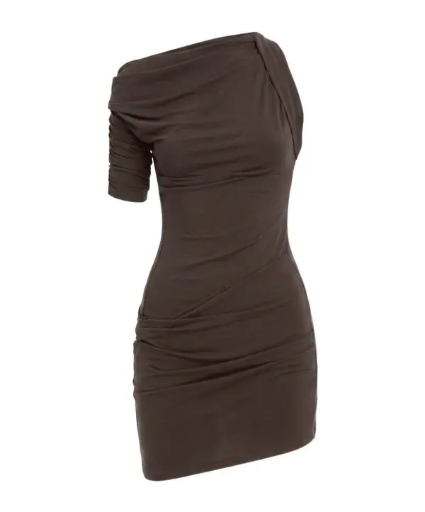 Jacquemus Draped Mini Dress - Black