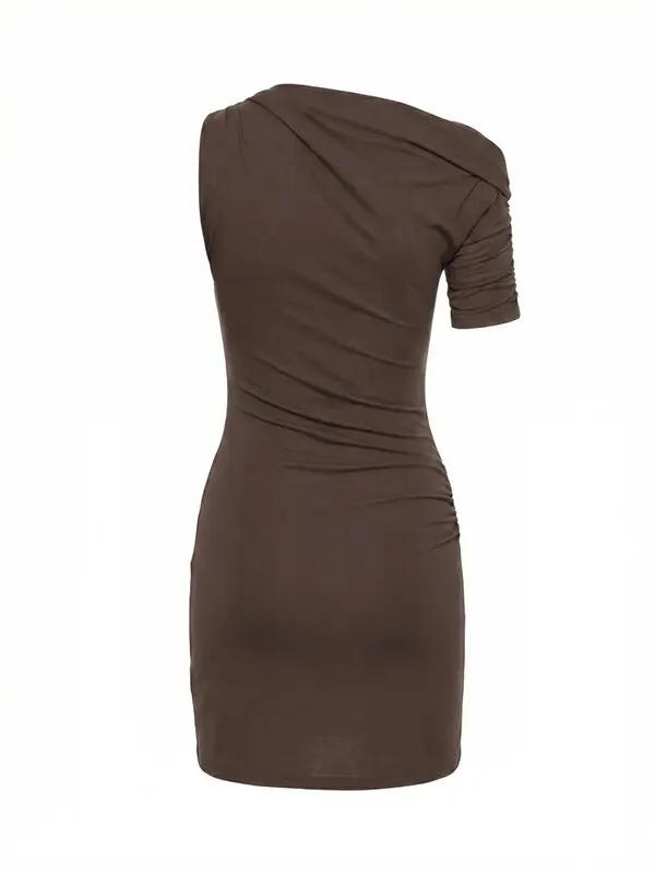 Jacquemus Draped Mini Dress - Black