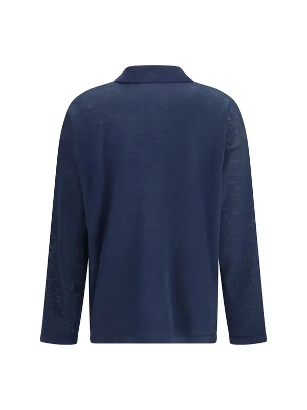 Max Mara Collared Buttoned Cardigan - Blue