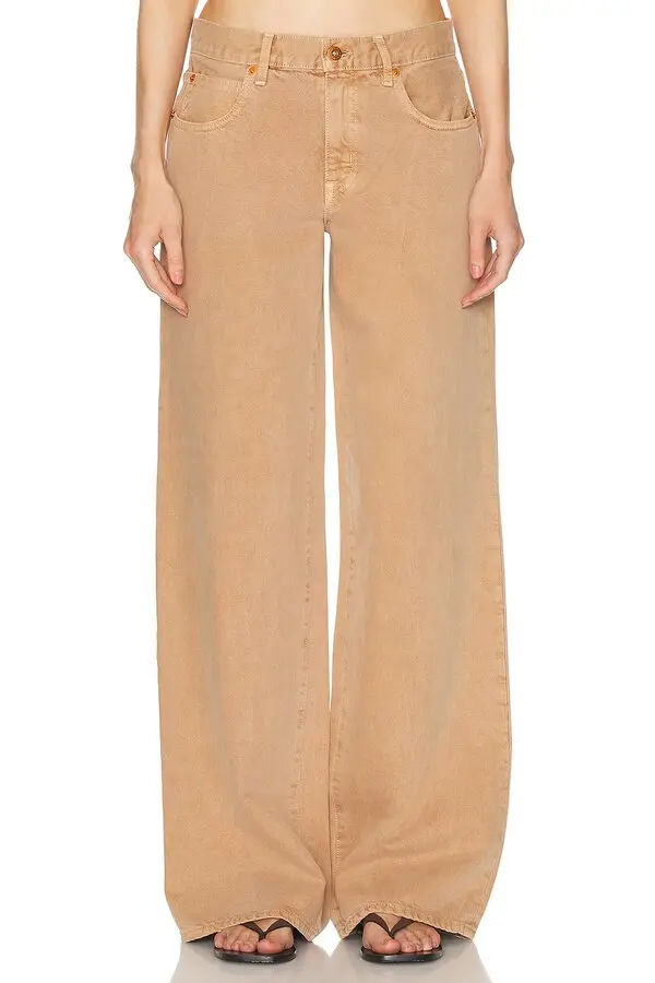 SLVRLAKE Belt Loop Jeans - Nude