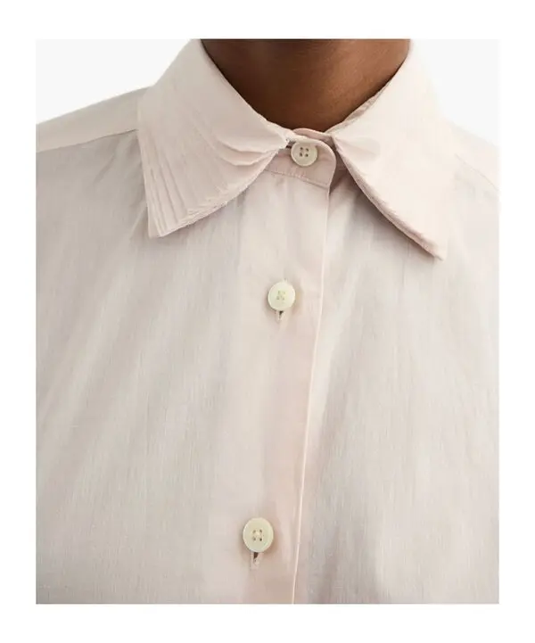 JIL SANDER Long Sleeve Buttoned Shirt - Shell Powder