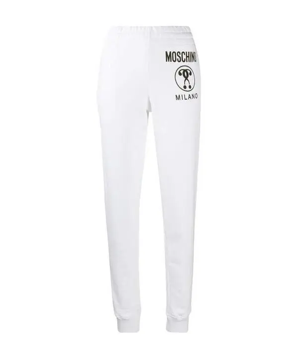 Moschino Printed Sweatpants - White